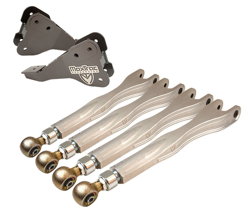 MaxTrac 17-19 Ford F-250/350 4WD Dually 0-6in Adaptive 4-Link Arm Kit ...