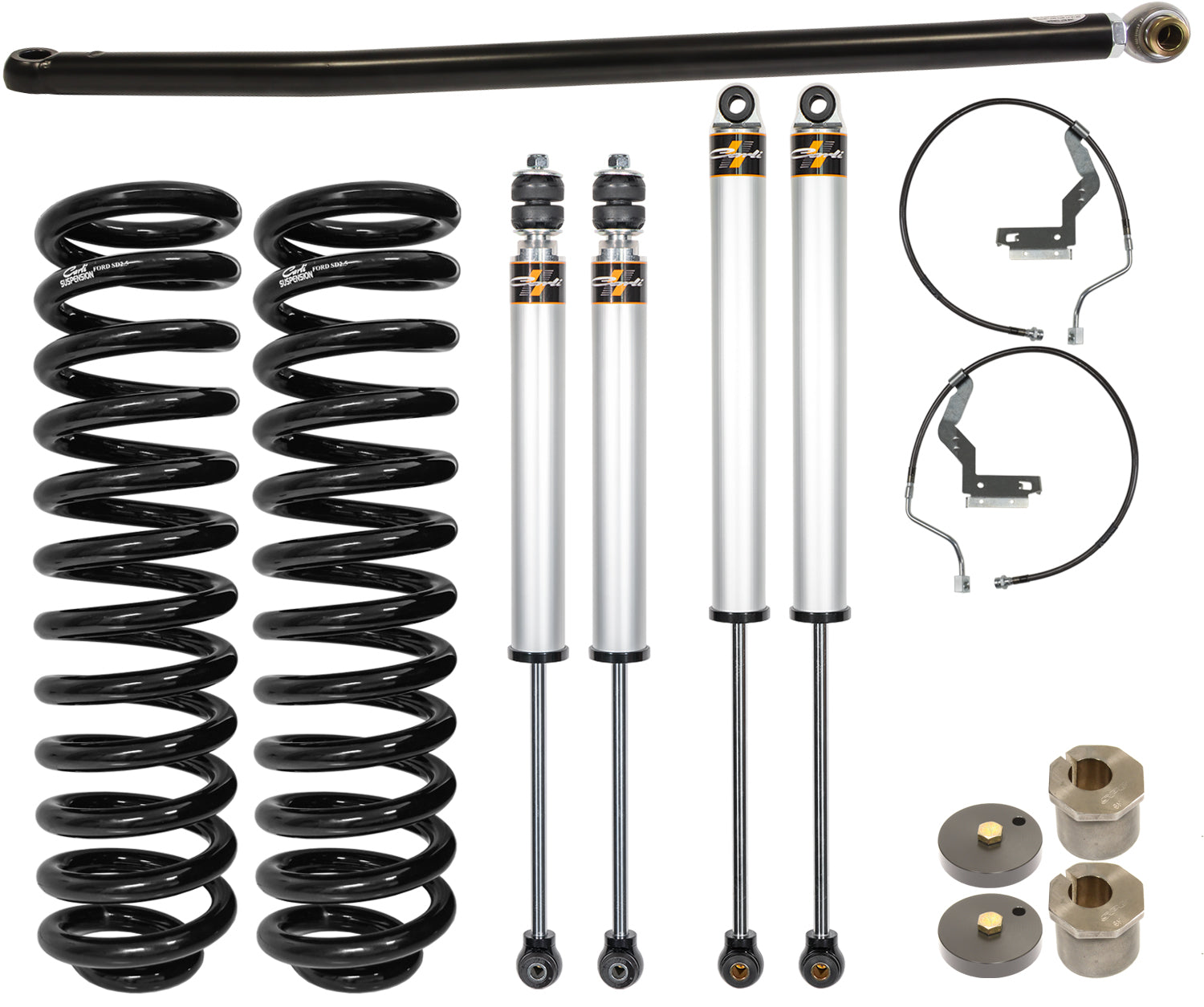 CARLI 2005-2007 Ford F-250 F-350 Super Duty 4x4 Diesel 2.5" Commuter S ...